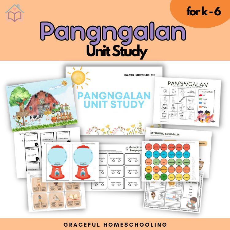 Learning Worksheets Pangngalan Unit Pack, Activities for Kinder ...