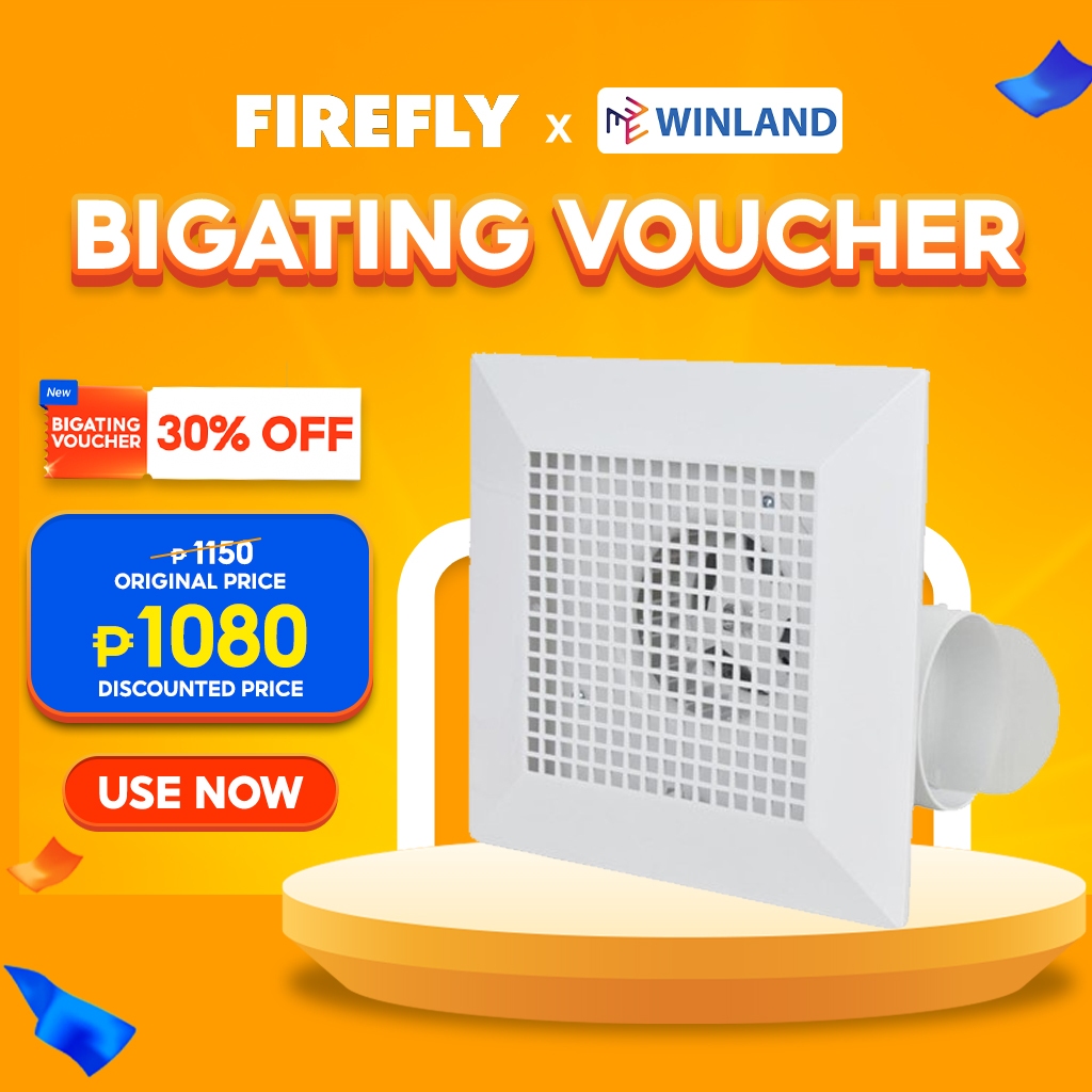 Firefly by Winland 8in Ceiling Mounted Exhaust Fan Corrosion proof Body ...