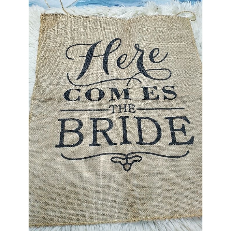 here comes the bride banner boho | Shopee Philippines