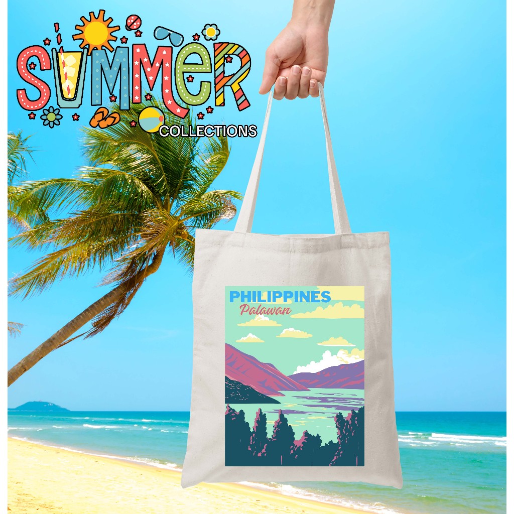 PALAWAN EL NIDO PUERTO PRINCESA ISLAND TOTE BAGS DESIGN ISLAND SOUVENIR ...