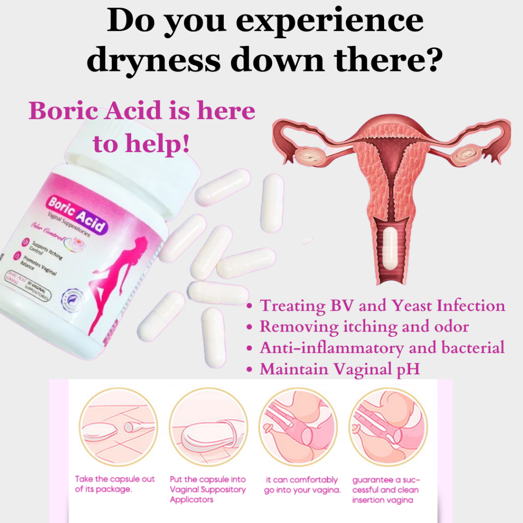 Boric Acid Capsule Boric Acid Vaginal Suppository BoriCap for Yeast Infection and BV Treatment ...