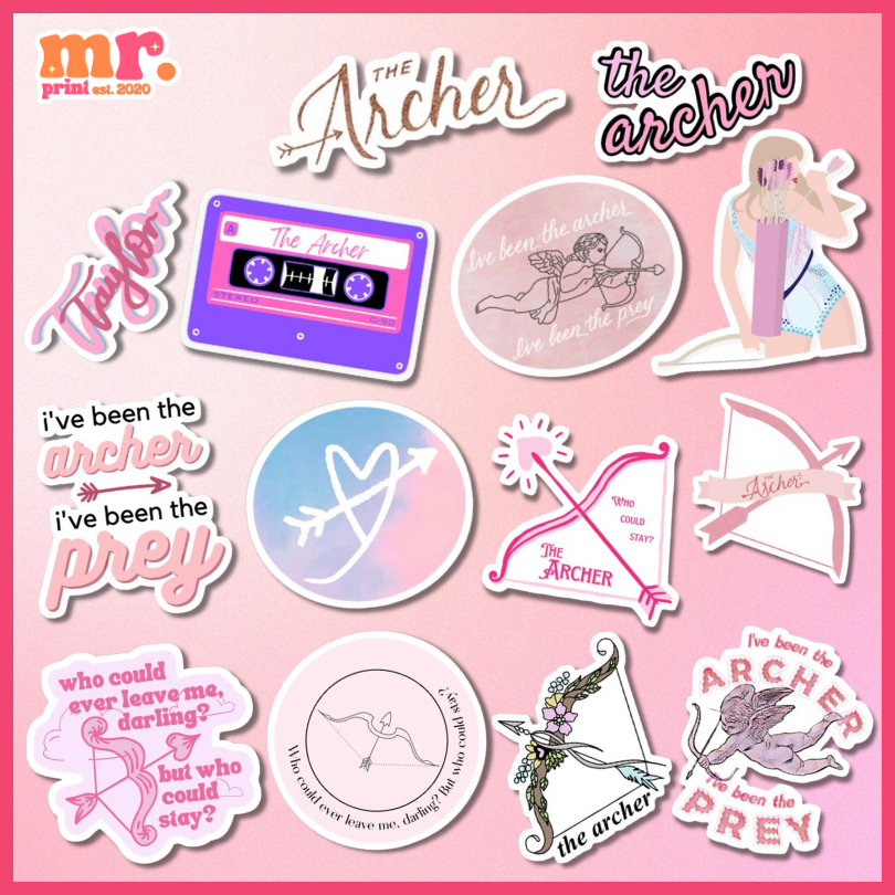 15 PCS| THE ARCHER STICKERS TAYLOR SWIFT LOVER WATERPROOF STICKERS FOR ...