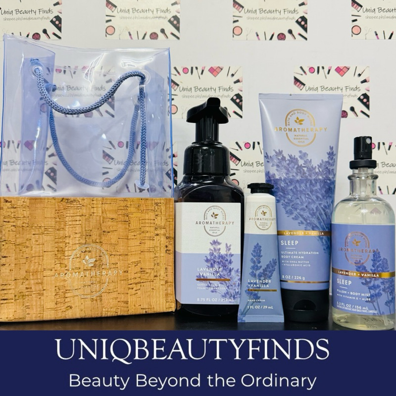 Bath and Body Works Aromatherapy LAVENDER VANILLA Gift Box Mist Body ...