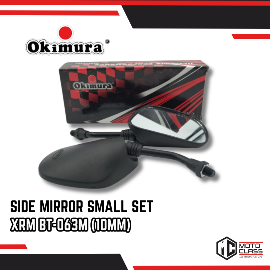 OKIMURA SIDE MIRROR SMALL SET XRM BT-063M (10MM) | Shopee Philippines