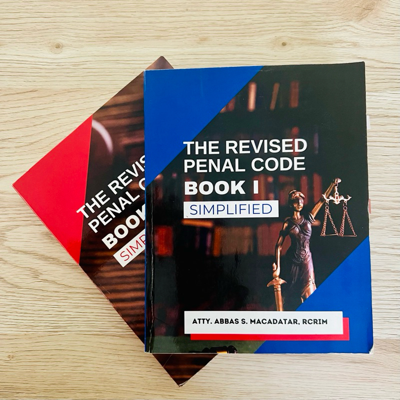 The Revised Penal Code, Book 1; Simplified, Discussion type book ...