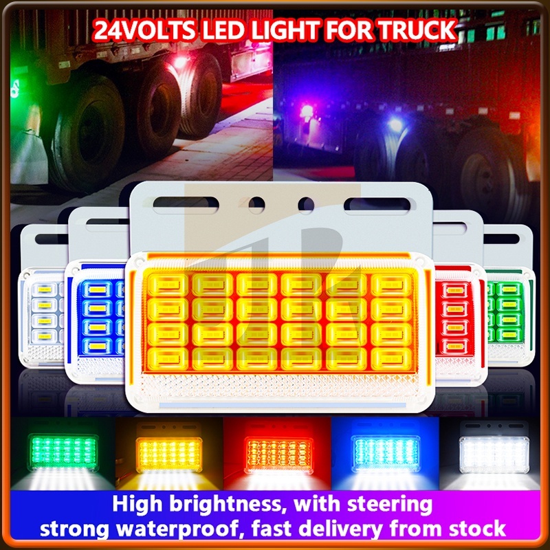 24V LED Light Clearance Lamp Tail Light For Truck Bus Boat Rv 1PC ...