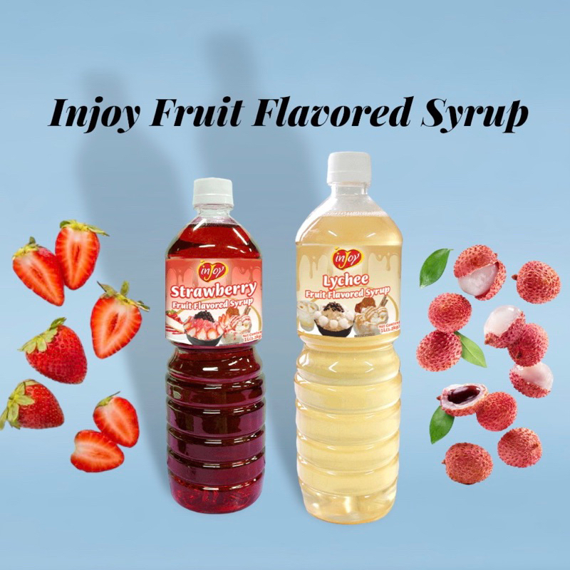 Injoy Flavored Fruit Syrup / Lychee / Strawberry / Green Apple ...