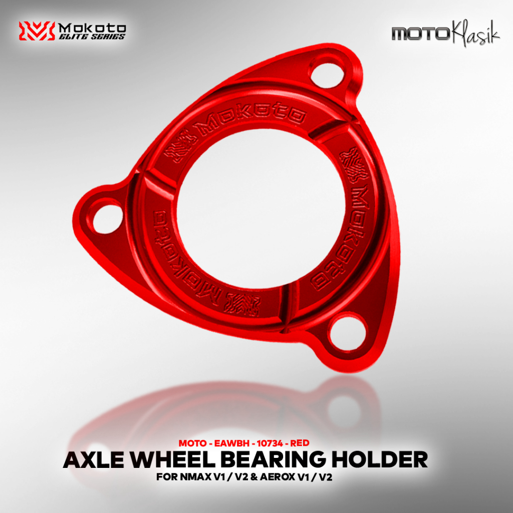 MOKOTO ELITE SERIES YAMAHA NMAX V1, V2 / AEROX V1, V2 CNC ARM AXLE WHEEL HUB BEARING HOLDER 1PC ...