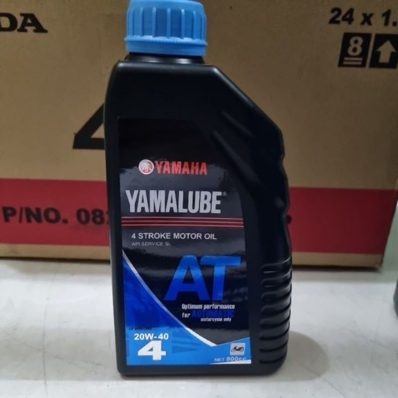 Yamaha YamaLube 4-Stroke Motor Oil AT 20w40 800mL (Genuine) | Shopee ...
