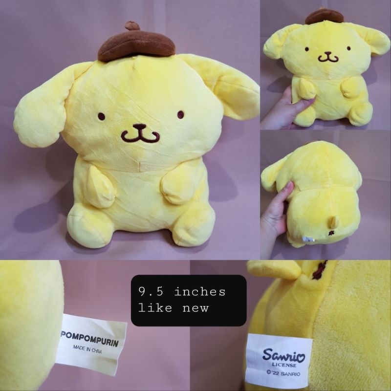 Pompompurin sanrio license with tag (JUMBO SIZE) huggable | Shopee ...