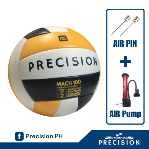 Precision Volleyball Mach 100 Premium Stitching Soft Touch (Size 5 ...