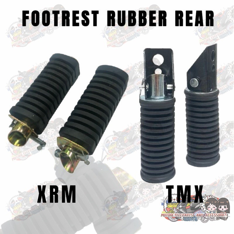 LJ Motorcycle Tmx / Xrm / Wave125 Rear Rubber Footrest | Shopee Philippines