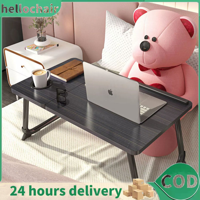 Bed computer small table foldable bedroom home student writing table ...