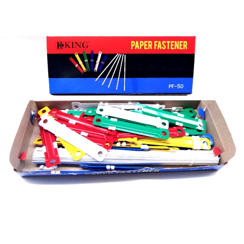 King Plastic Paper Fastener Set Assorted Colors | Shopee Philippines