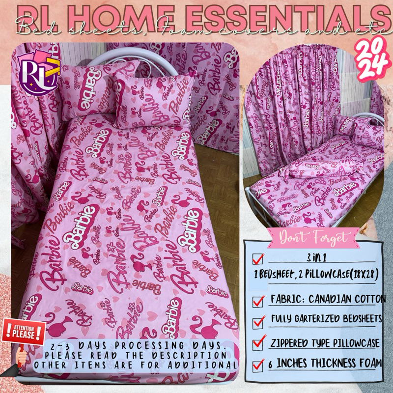 :D (BARBIE GHURL) RL CANADIAN FULLY GARTERIZED BEDSHEETS | Shopee ...