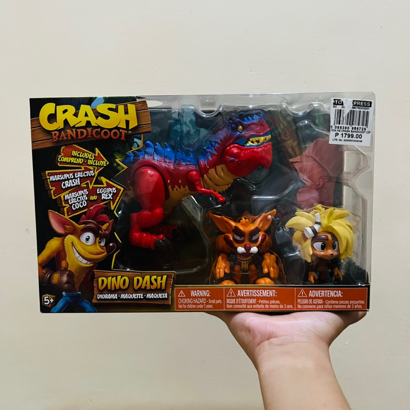 (Sealed) HEADSTART CRASH BANDICOOT DINO DASH EGGIPUS REX MARSUPUS ...