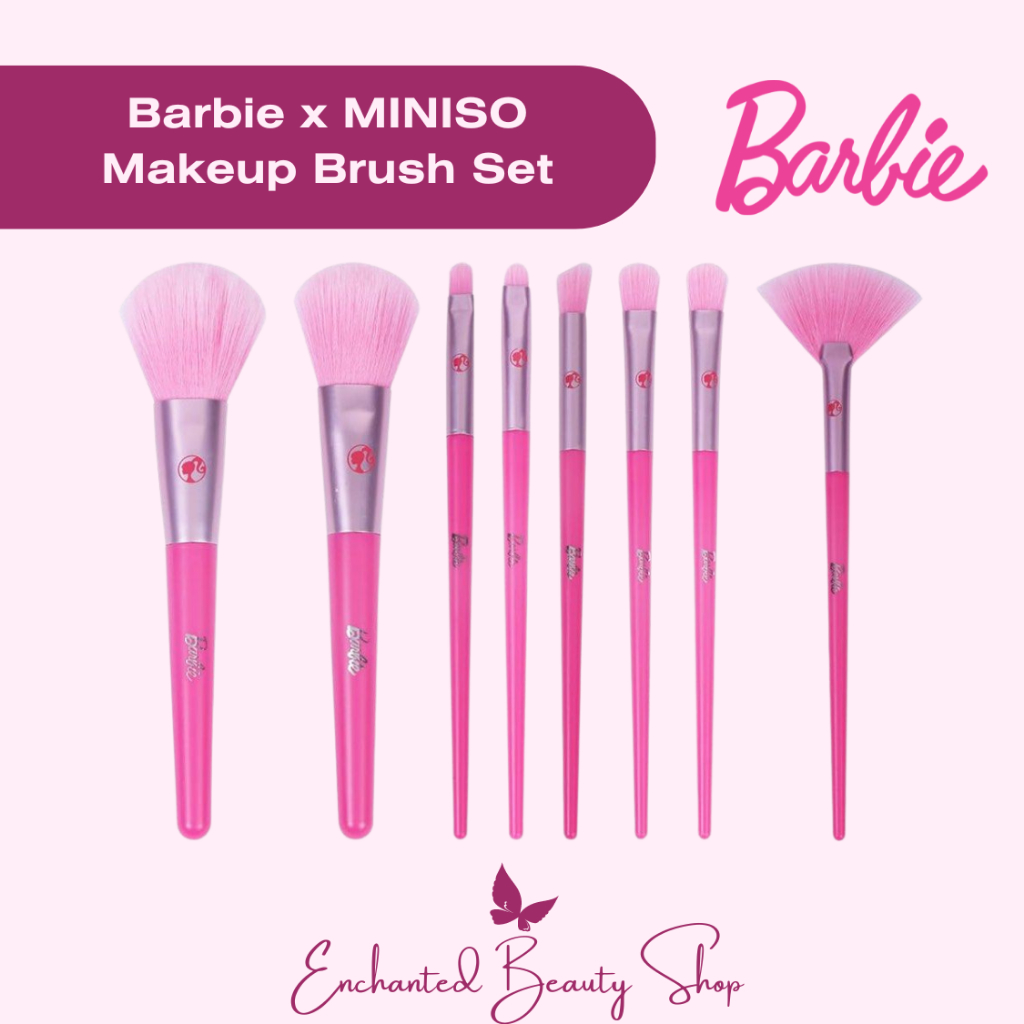 Barbie x MINISO Makeup Brush Set | Shopee Philippines