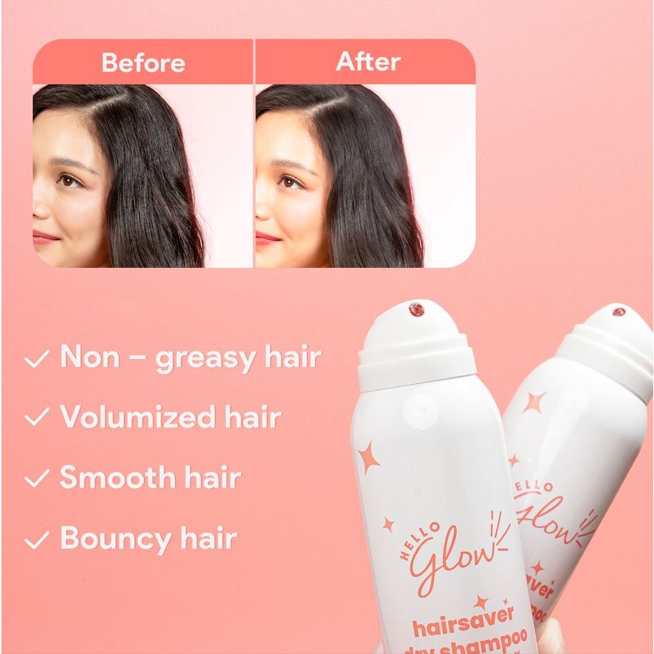 150ml Hello Glow Hairsaver Dry Shampoo for Clean Hair | Shopee Philippines