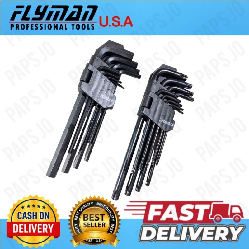 FLYMAN 9PCS ALLEN KEY WRENCH | Shopee Philippines