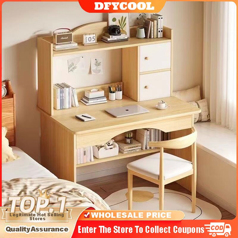 DFYCOOL Simple computer desk/desktop desk/bookshelf integrated desk（COD ...