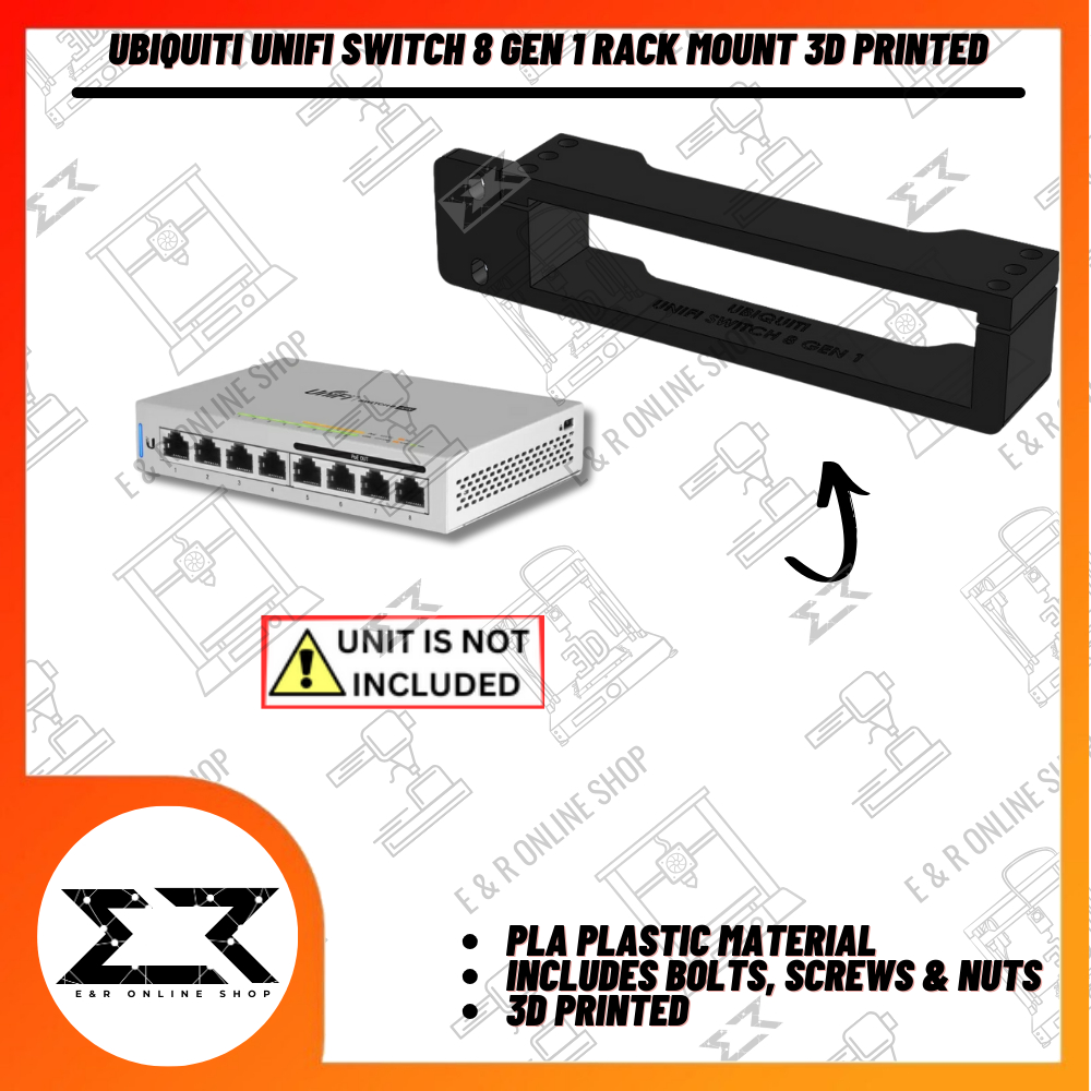 Ubiquiti Unifi Switch 8 Gen 1 Rack Mount 3D Printed | Shopee Philippines