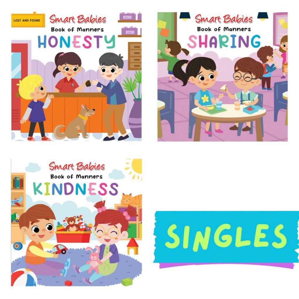 Smart Babies Book of MANNERS (SINGLES, board book) - Honesty / Kindness ...