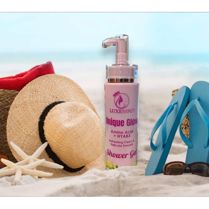 LUXE-WORLD UNIQUE GLOW, AMINO ACID + HYAB3 SHOWER GEL 250ml | Shopee ...