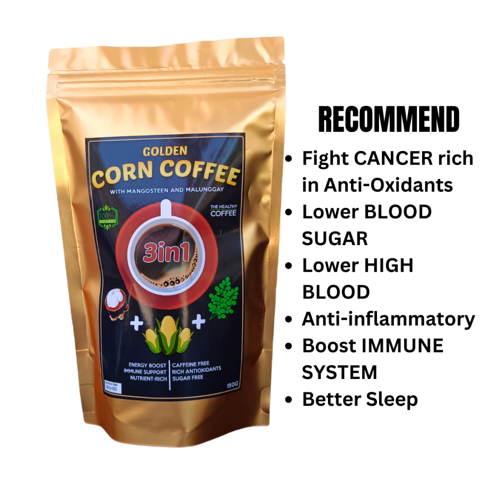 Corn coffee with malunggay and mangosteen 3in1 150 grams | Shopee ...