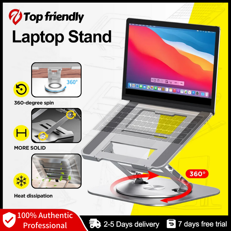 360 Rotating Laptop Stand Telescopic Tablet Stand Aluminum Alloy ...