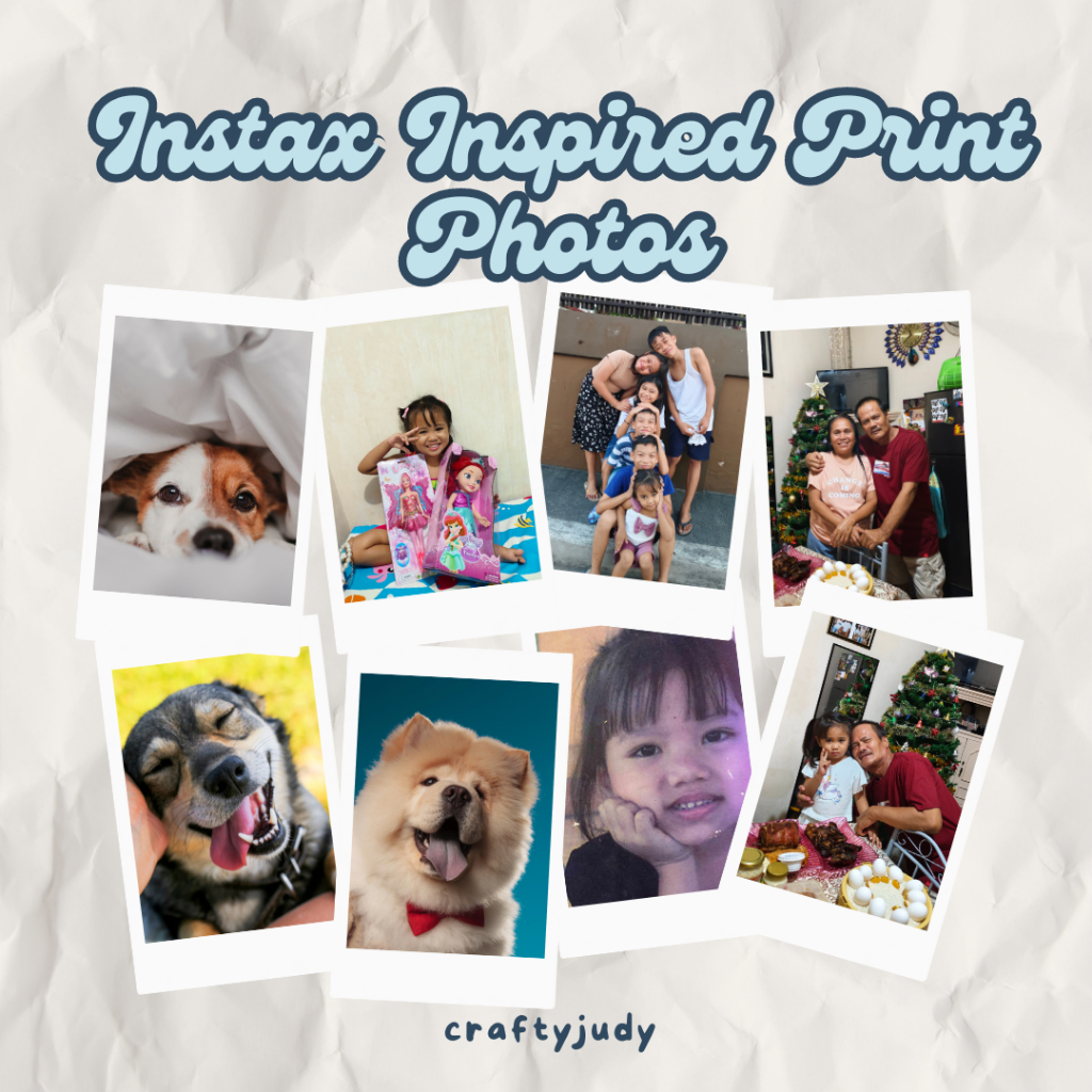 Customized Instax Inspired Print Photos | 10pcs. per set | Shopee ...