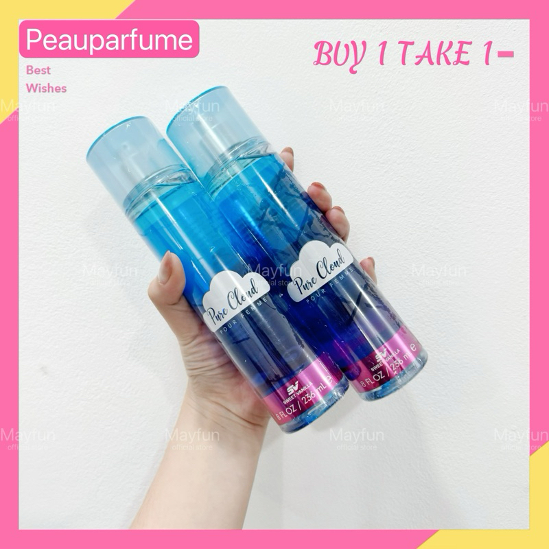 BUY 1 TAKE 1 PURE CLOUD SWEET VANILLA 236ML PERFUME FOR WOMEN | Shopee ...