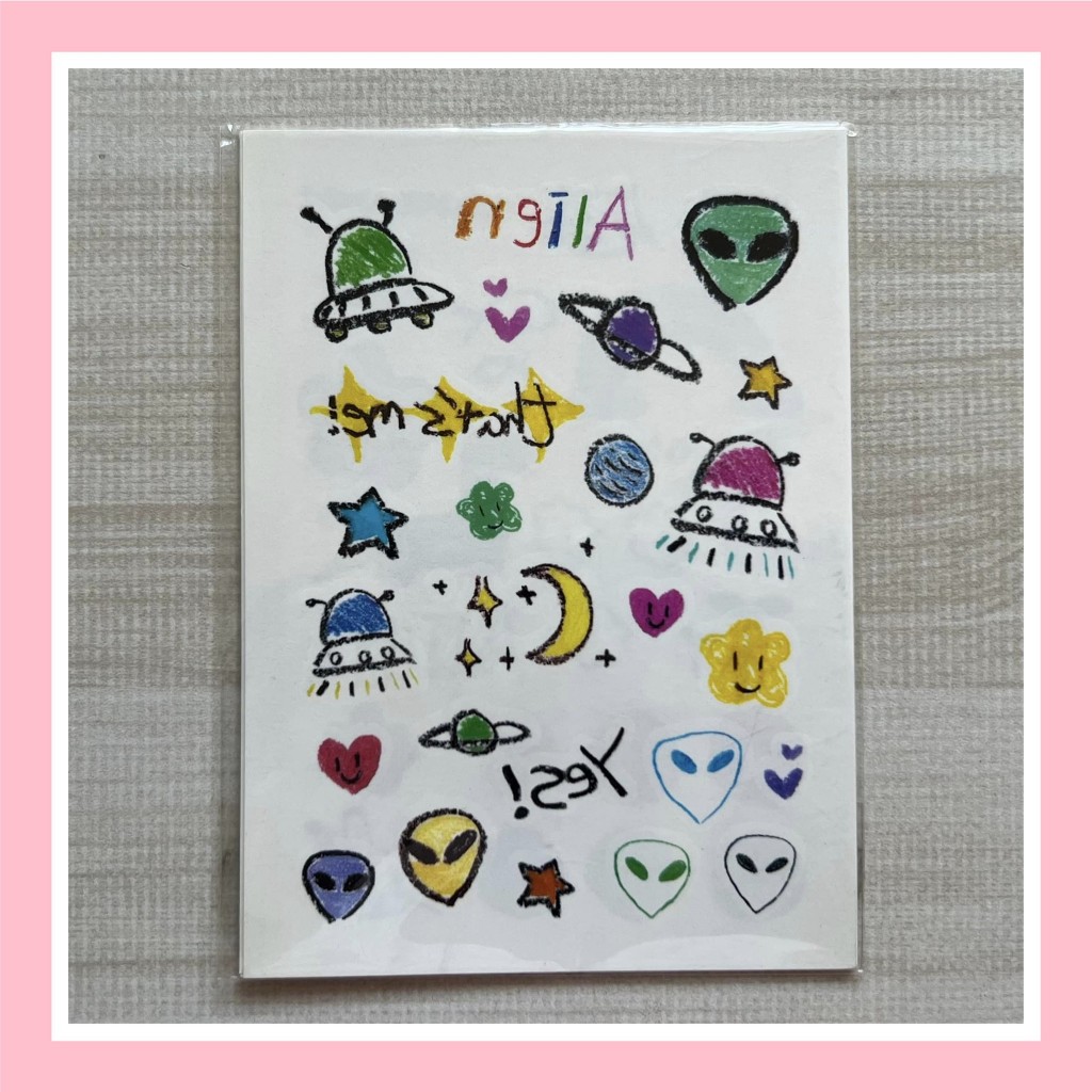 AKMU ALiEN Suhyun Tatoo Sticker Set | Shopee Philippines