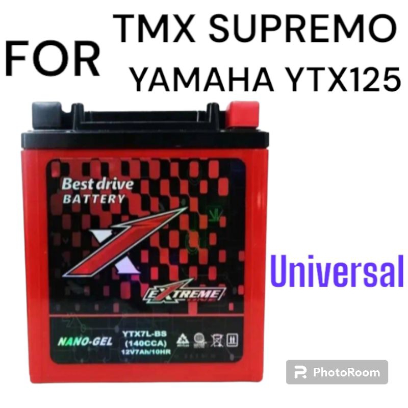 BATTERY EXTREME ONE FOR TMX SUPREMO/YAMAHA YTX125/NMAX/AEROX | Shopee ...