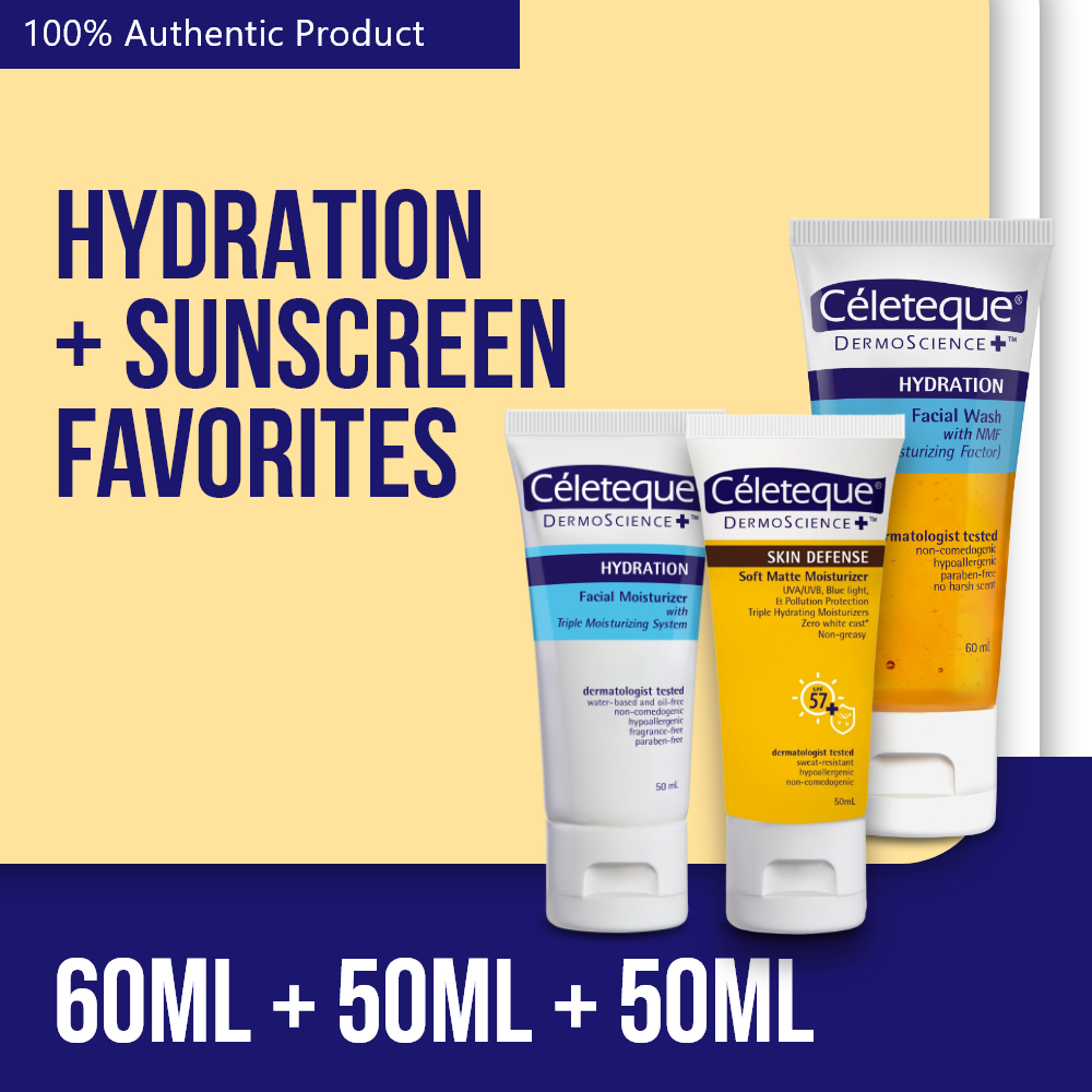 Céleteque Hydration + Sunscreen Favorites (with SPF50+ Protection For ...