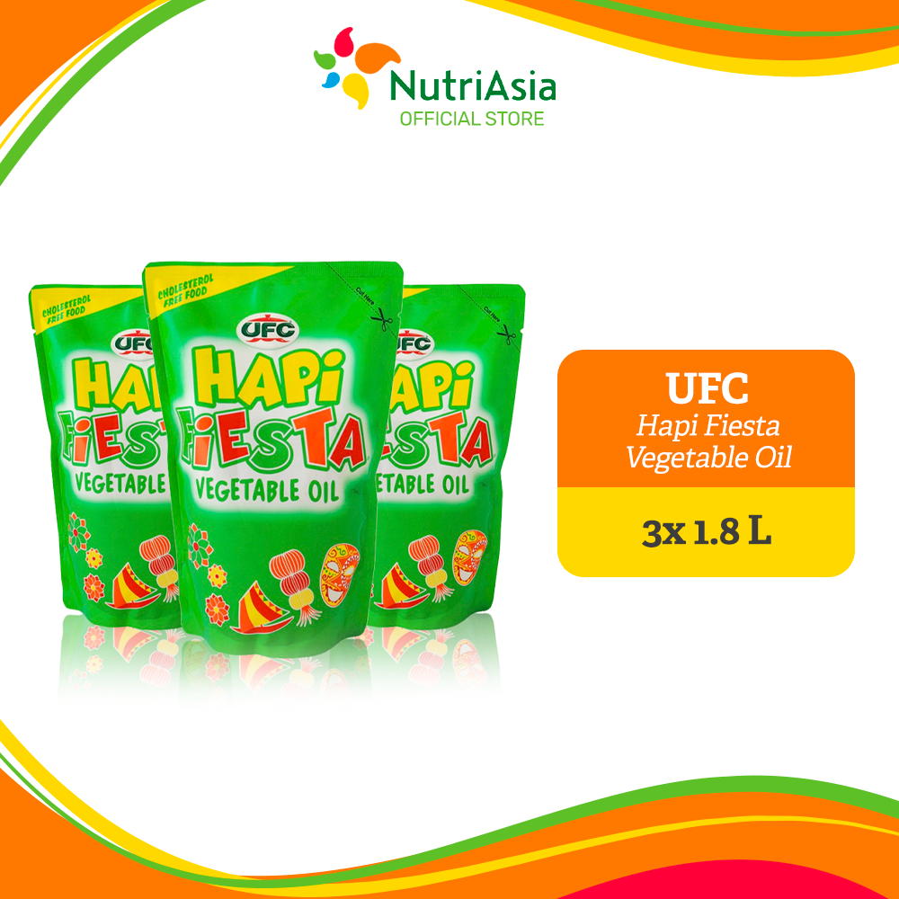 UFC Hapi Fiesta Vegetable Oil 1.8L SUP Bundle of 3 | Shopee Philippines