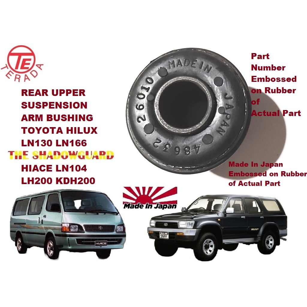 FRONT UPPER SUSPENSION ARM BUSHING TOYOTA HILUX LN130 LN166 HIACE LN104 ...