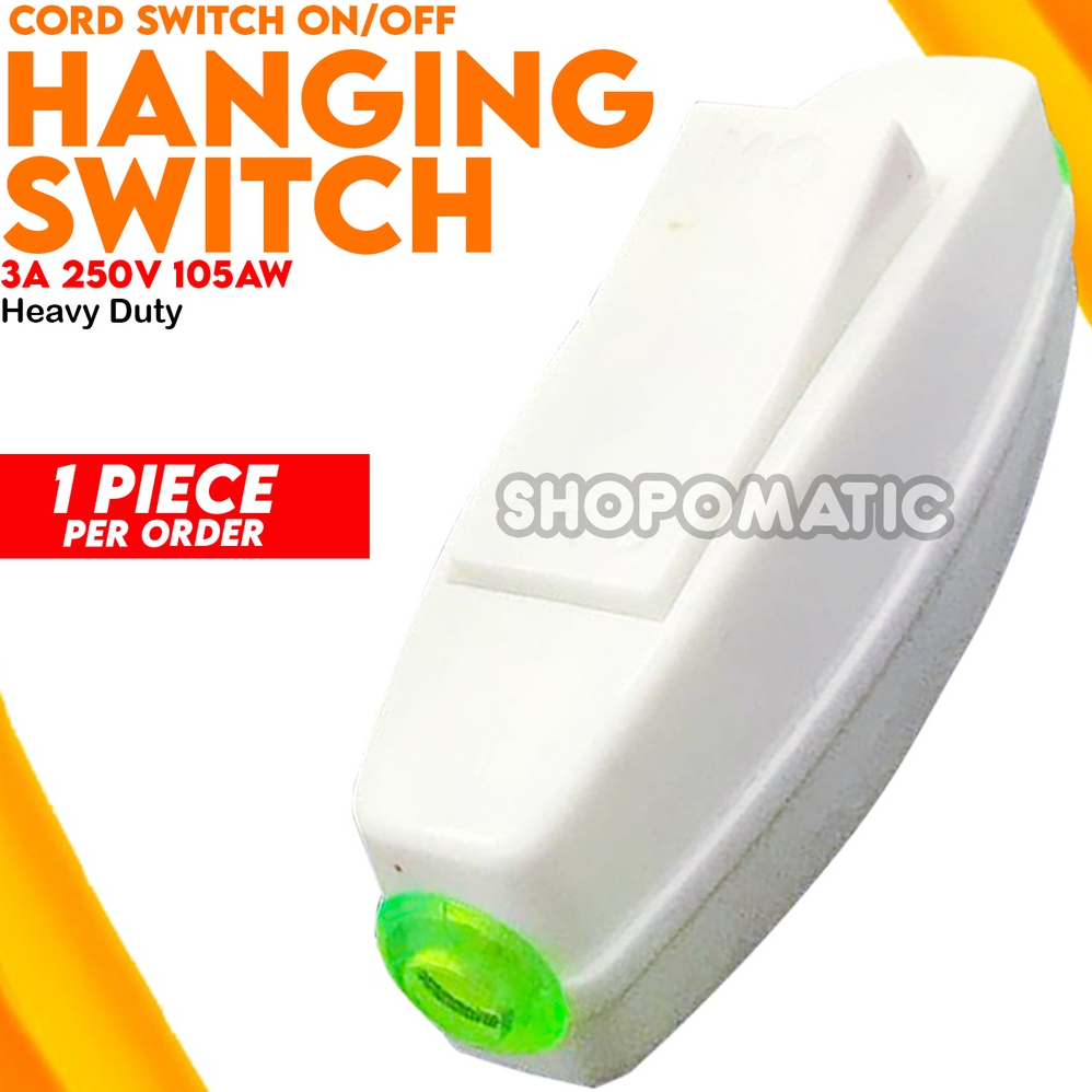 🟧Hanging Switch/Cord Switch ON/OFF 3A 250V Heavy Duty🟧 | Shopee Philippines