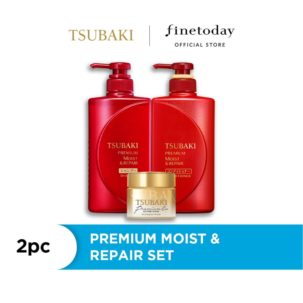 TSUBAKI Premium Moist & Repair Shampoo, Conditioner & Ex Repair Mask ...