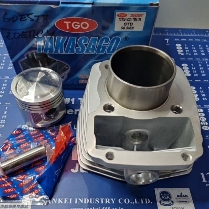 Honda Tmx125 Alpha, CG125, Tc125 Cylinder Block Assembly Takasago ...