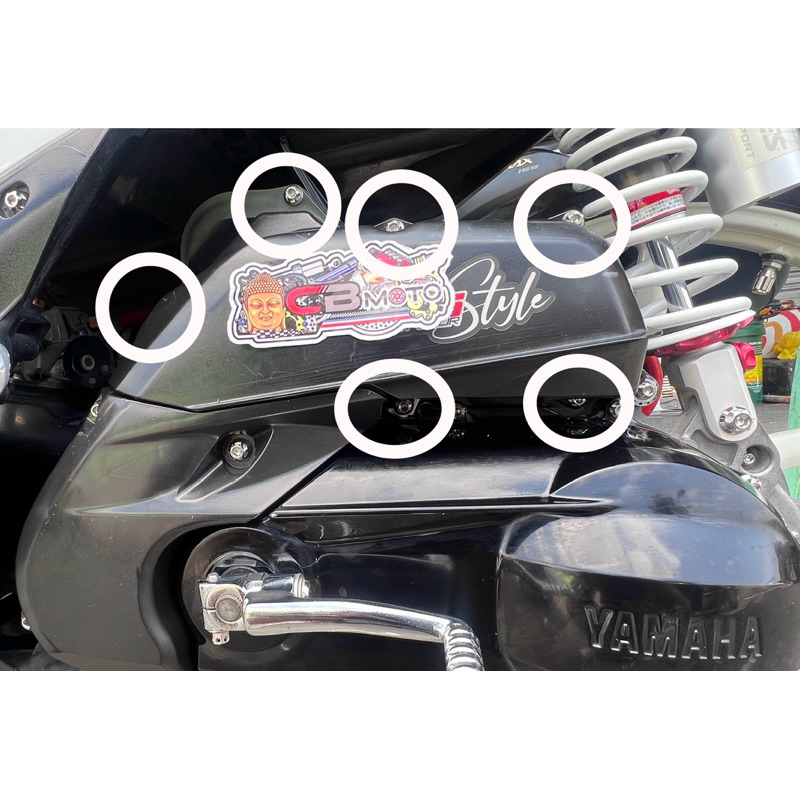 HENG AIRBOX BOLT / AIR FILTER BOLT 6PCS FOR MIO I 125 / MIO GEAR ...