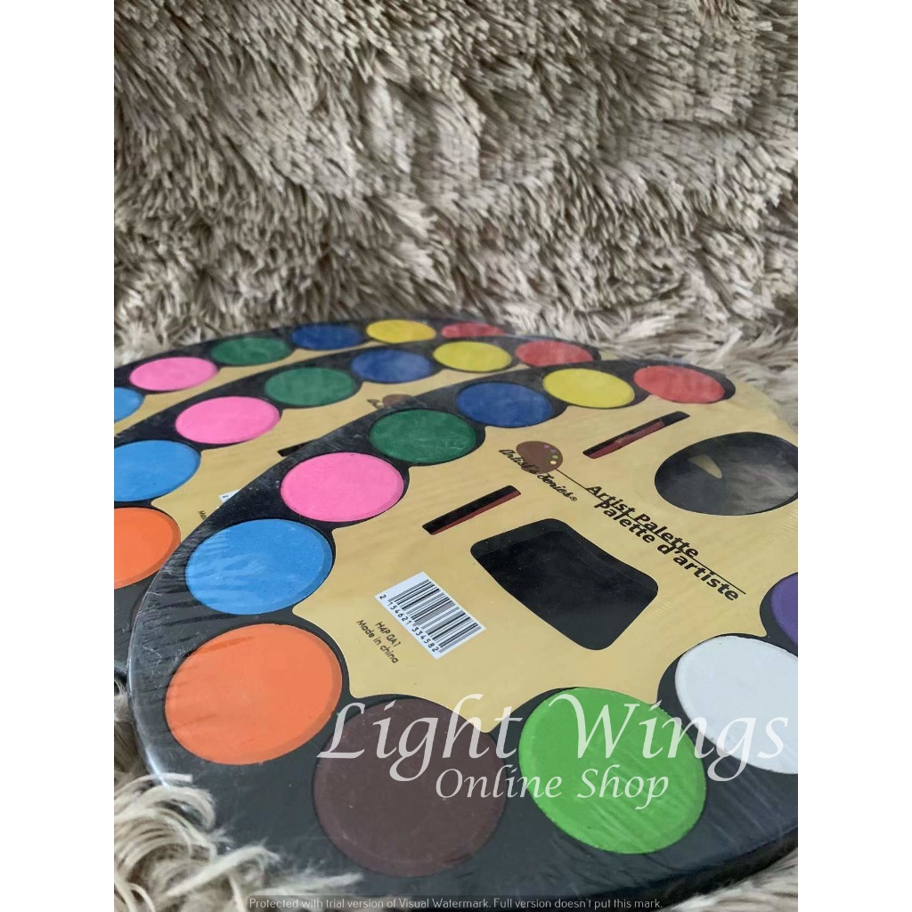 POS #12 COLORS Arts water color with Palette kids school Supplies ...