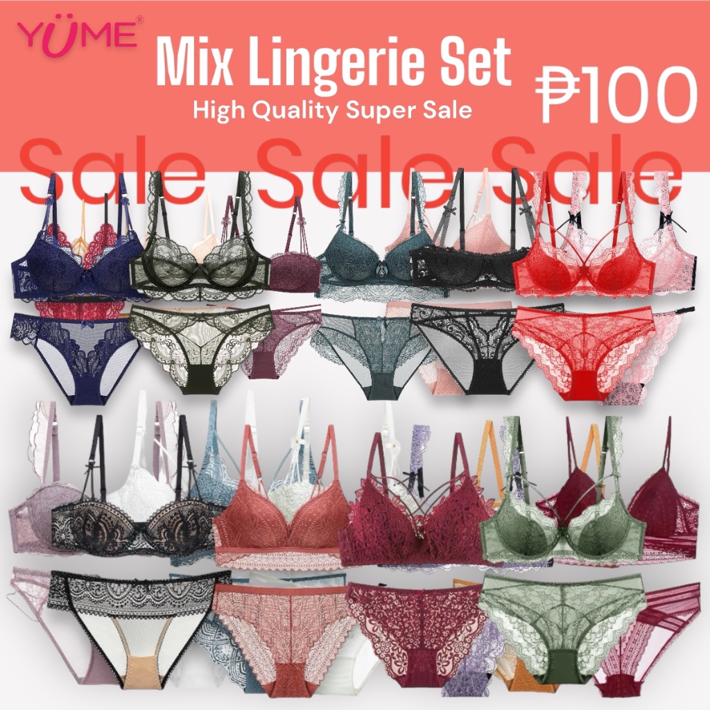 YUME SUPER SALE SEXY LINGERIE SET MIX DESIGN AND COLOR | Shopee Philippines