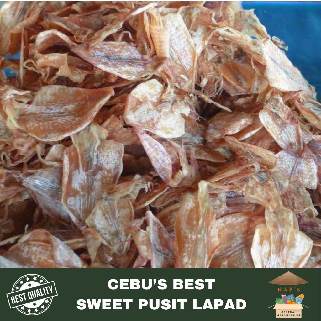 CNAPSS Sweet Pusit Lapad 500 Grams/ 1 Kilogram Pack Sun-dried Tuyong ...