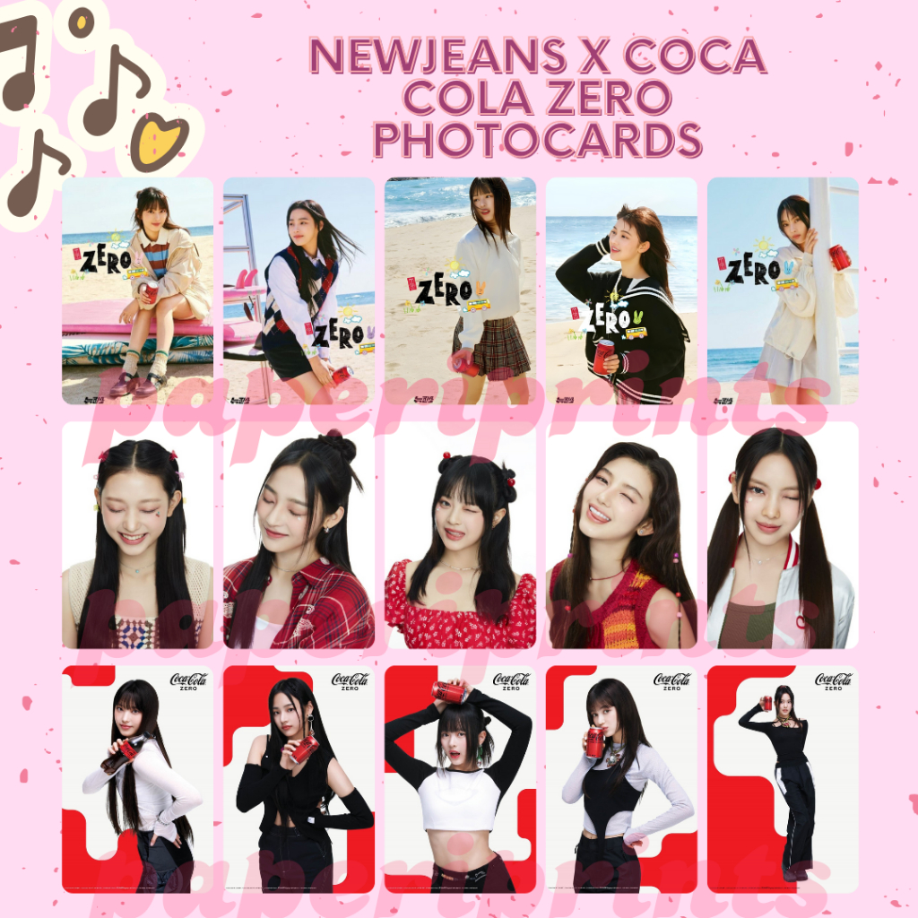 NEWJEANS X COCA COLA ZERO PHOTOCARDS | Shopee Philippines