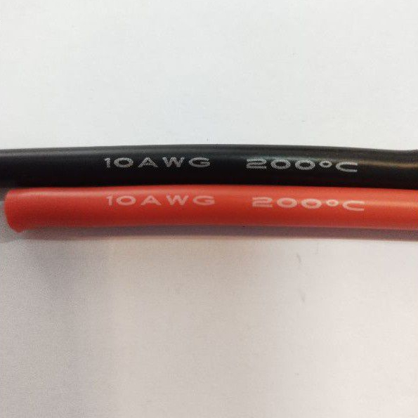 4 AWG 8 AWG 10 AWG 12 AWG 13 AWG 14 AWG 18 AWG - Gauge Wire Silicone Flexible Cable (BLACK & RED ...