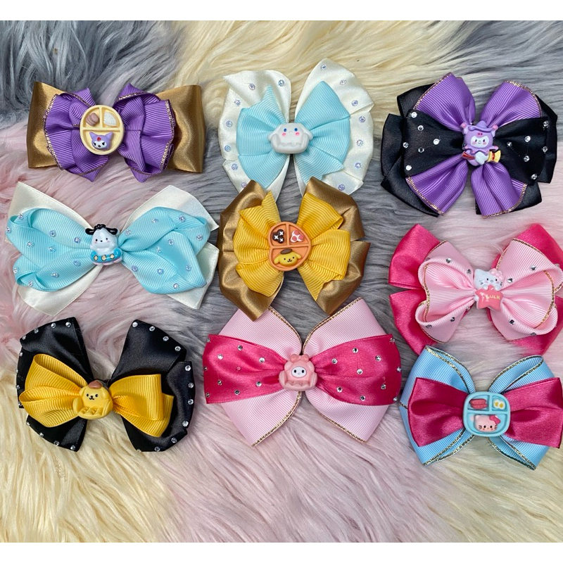 handmade characters hair accessories hair bow clip alligator clip ...