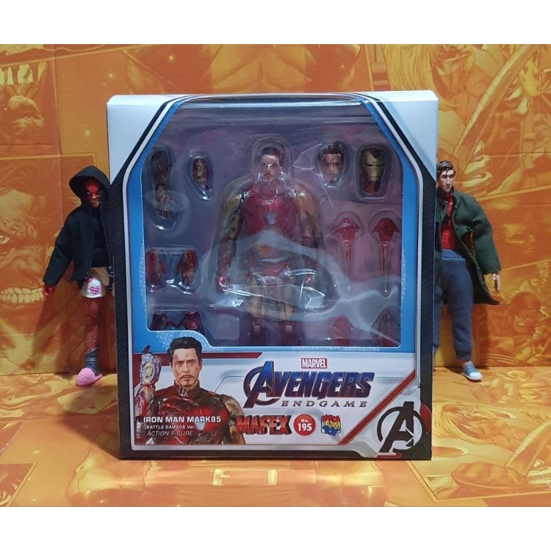 MAFEX IRON MAN MARK 85 No. 195 (BATTLE DAMAGE VERSION) | Shopee Philippines