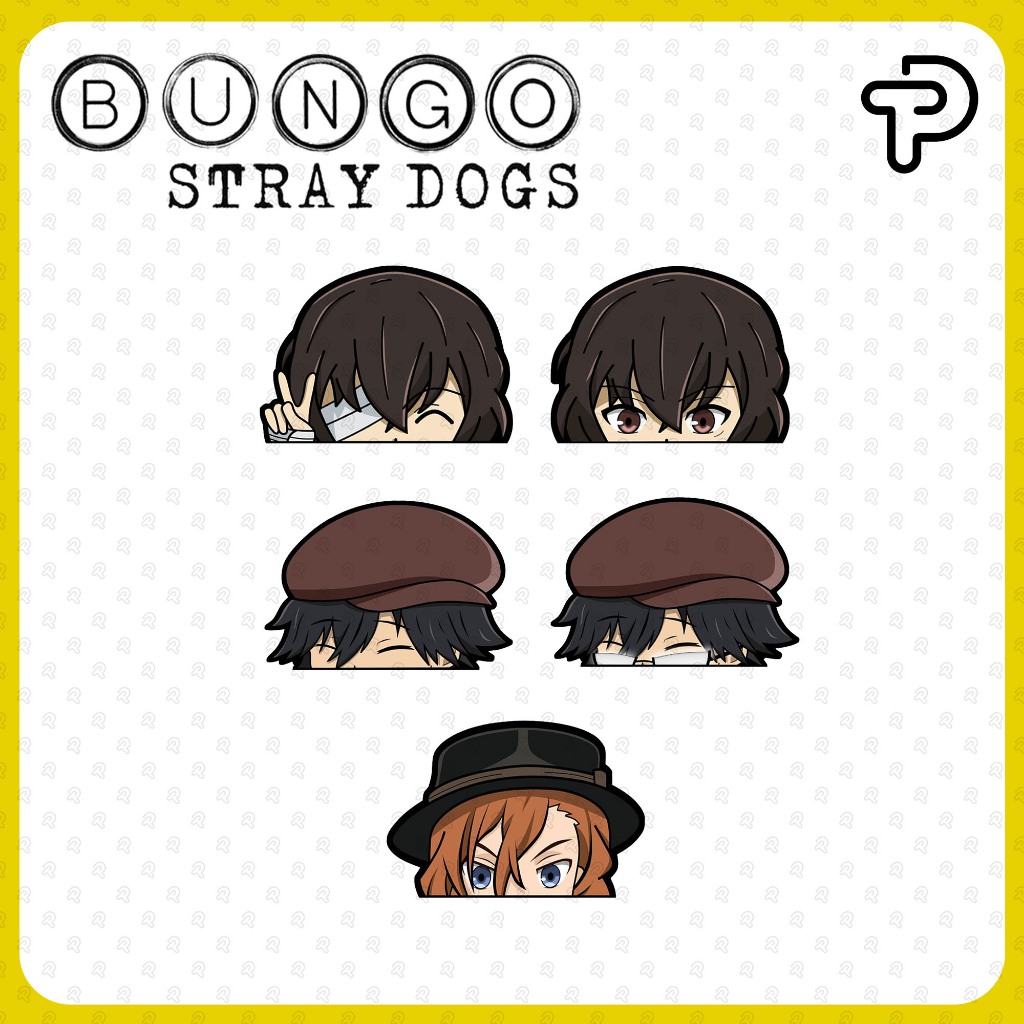 Bungou Stray Dogs | Dazai | Ranpo | Vinyl Peeker Sticker | Waterproof ...
