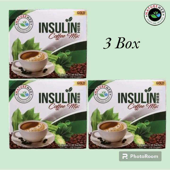 3 BOX INSULIN COFFEE MIX with Insulin Plant and Herbal Extract | Shopee ...