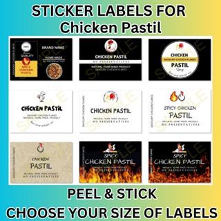 CHICKEN PASTIL STICKER LABELS | PEEL & STICK | Shopee Philippines